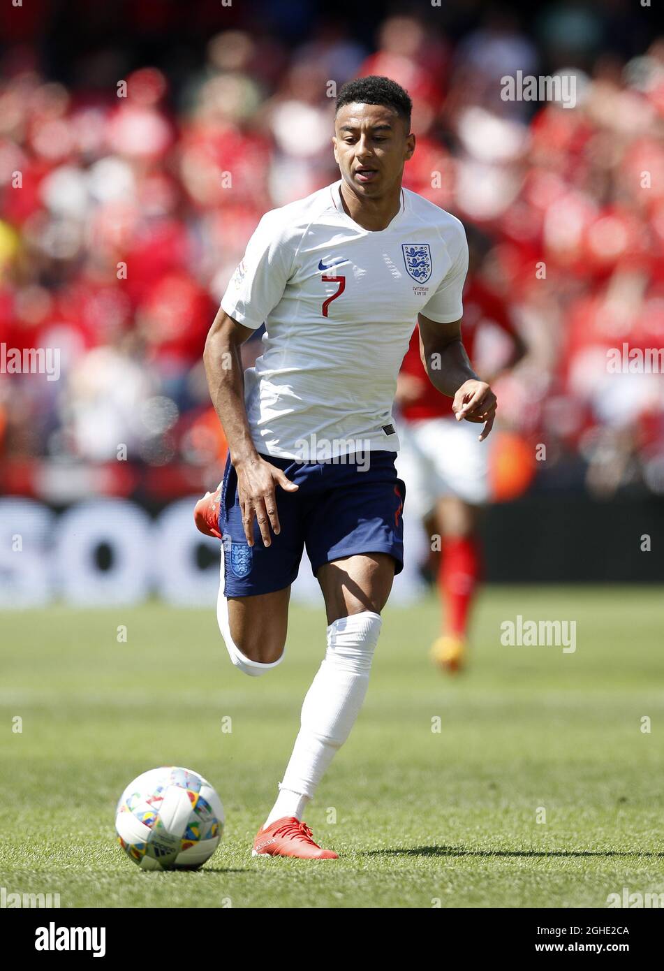England's Jesse Lingard during the UEFA Nations League match at D ...