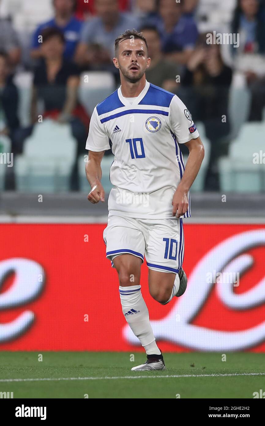 Miralem Pjanic of Bosnia during the UEFA European Championship ...