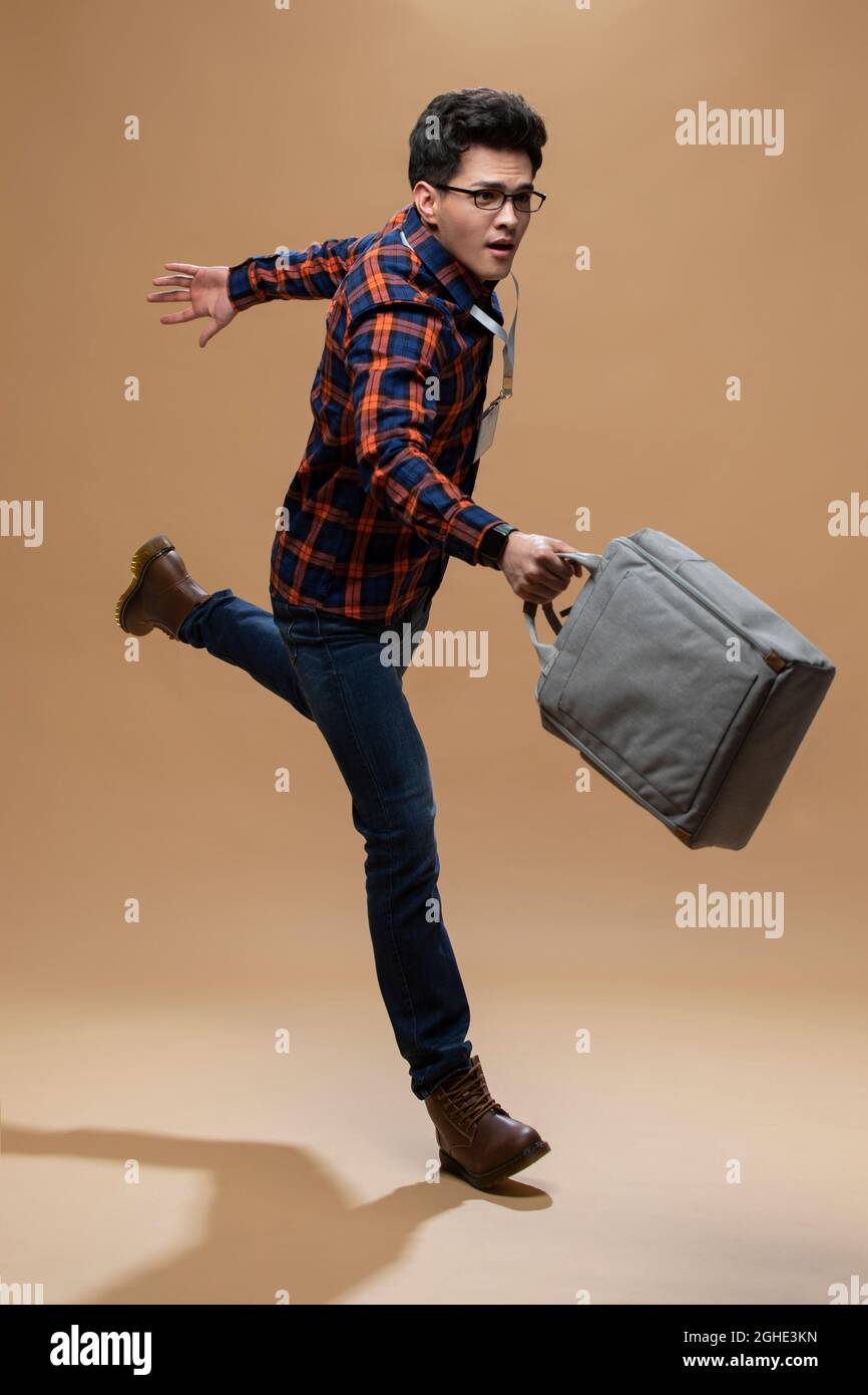 Man running on computer hi-res stock photography and images - Alamy
