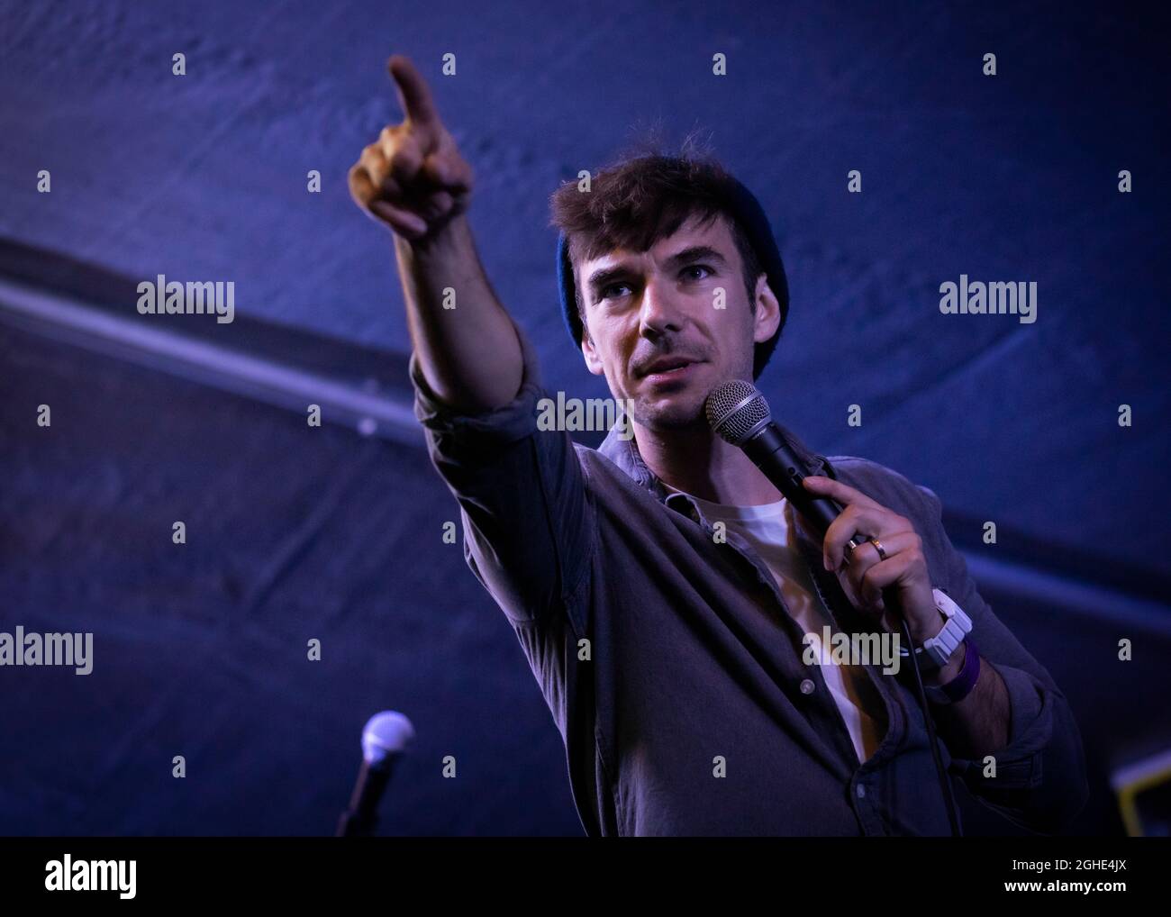 John Oakes, Comedian, The Garden Gatherings, Comedy Gala, Essex © Clarissa Debenham / Alamy ...