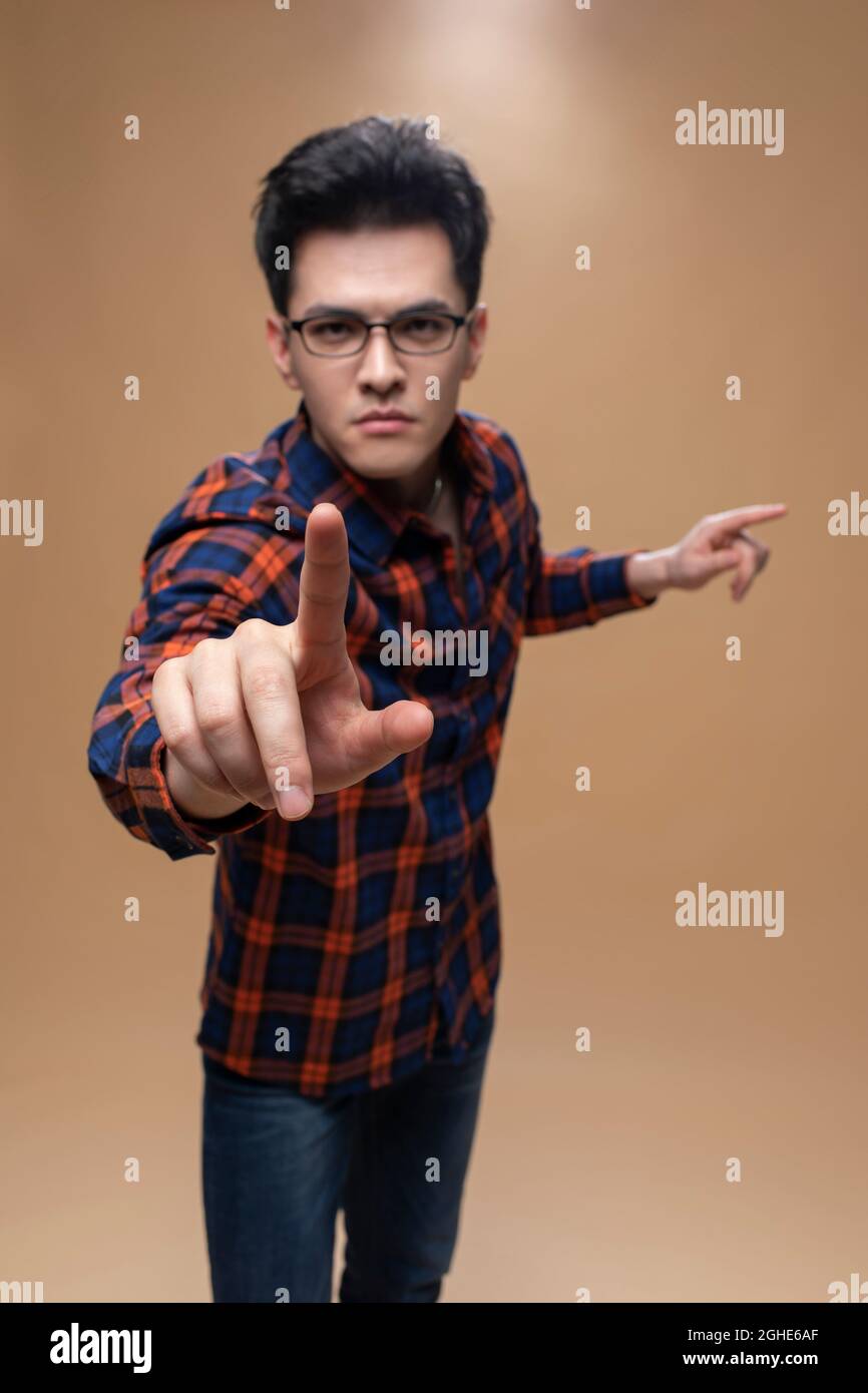 Pointing digital display three hi-res stock photography and images - Alamy