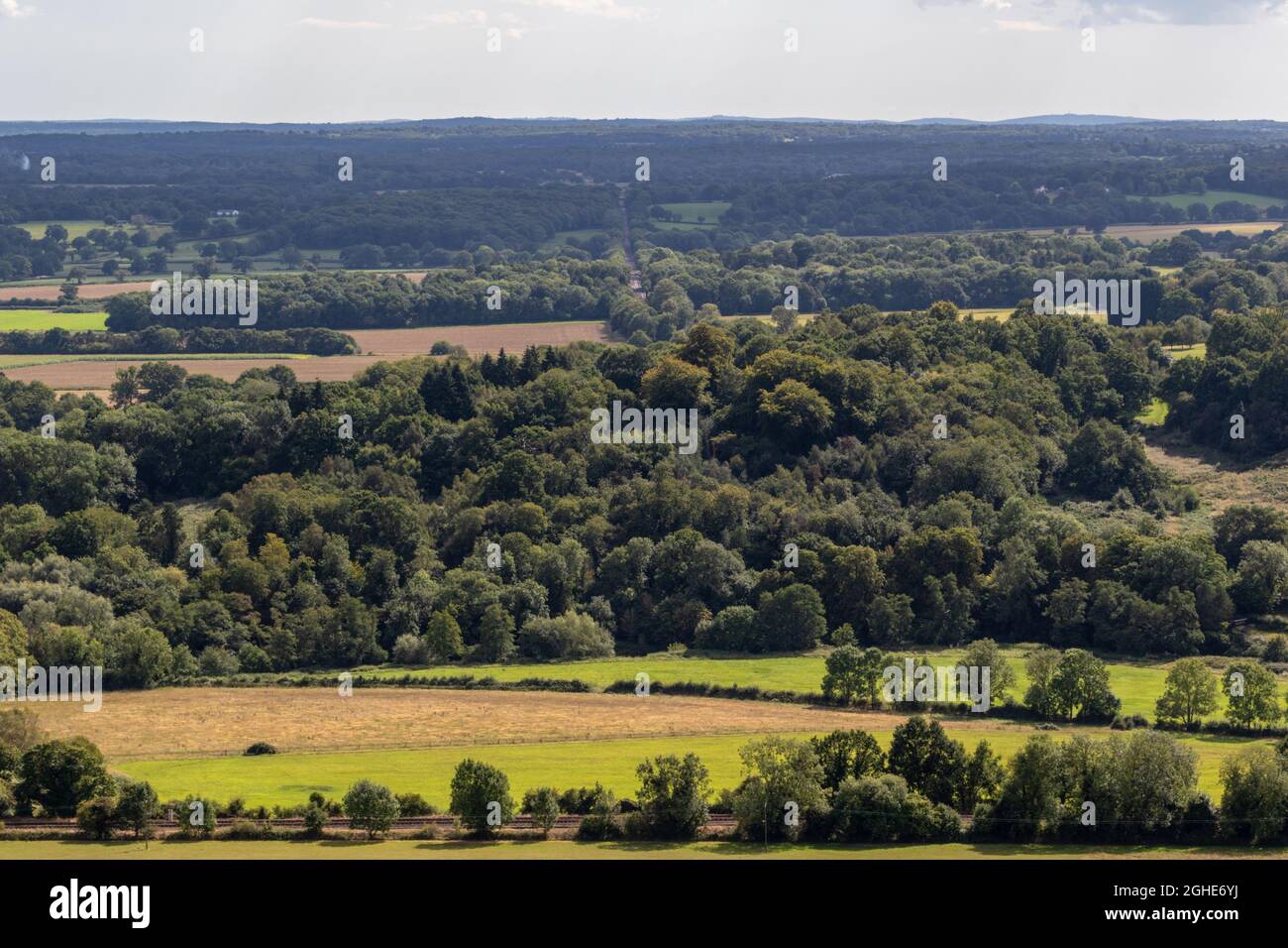 Amazing view footage of the landscape taken in Box Hill Stock Photo - Alamy