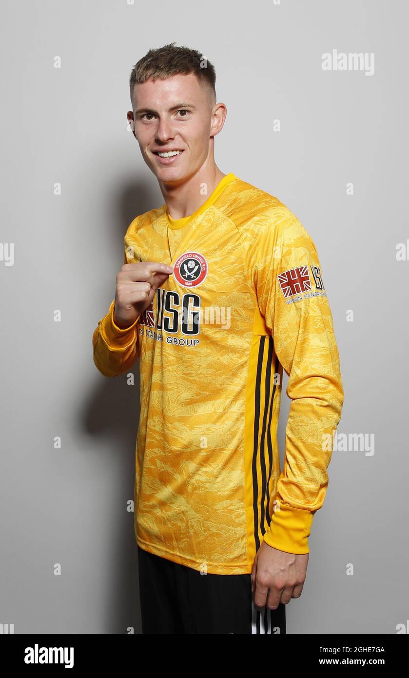 New signing Dean Henderson is pictured at Shirecliffe Training Centre ...