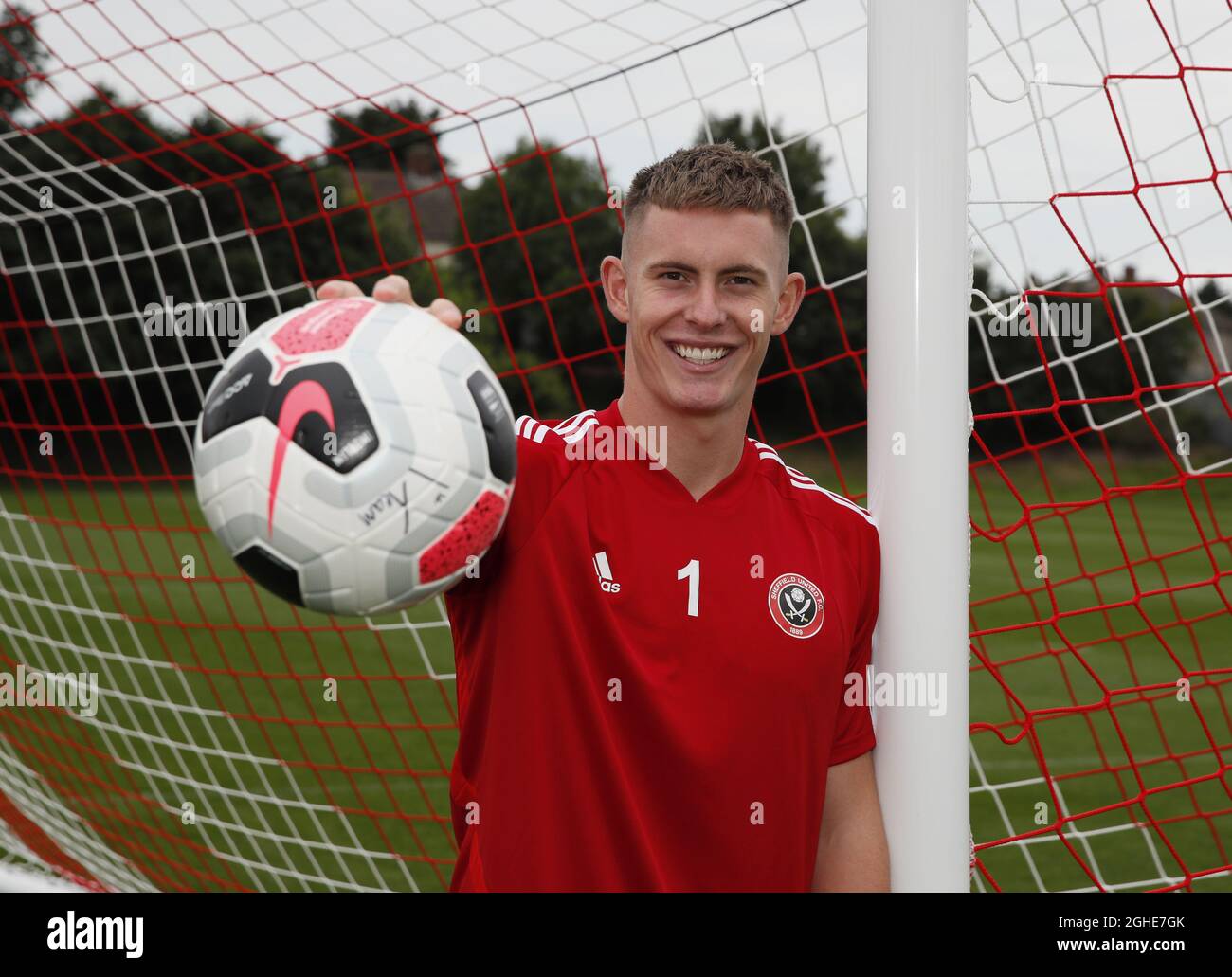 New signing Dean Henderson is pictured at Shirecliffe Training Centre ...