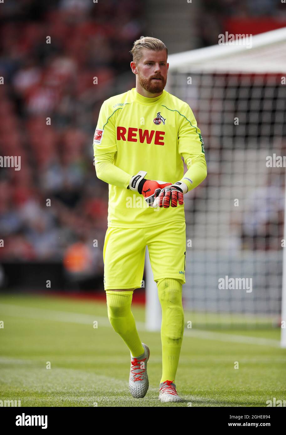 FC Koln's Timo Horn during the Pre Season Friendly match at St Mary's ...