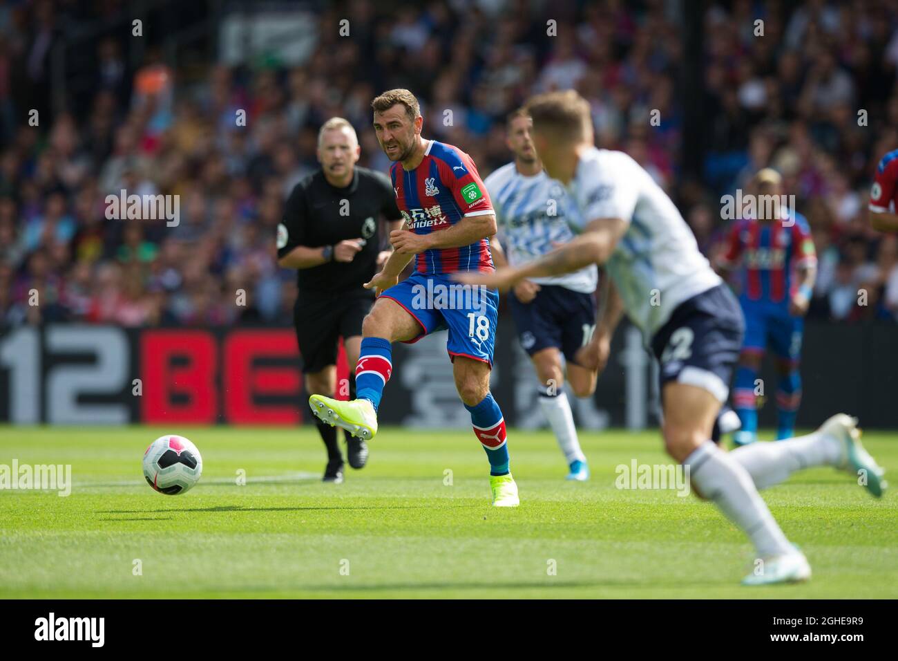 James McArthur of Crystal Palace in action during the Premier League ...