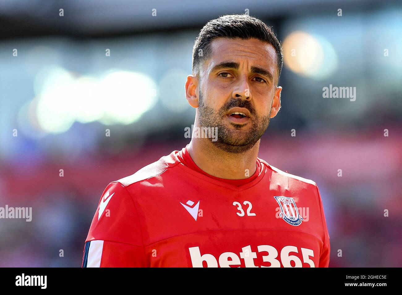 Adam Federici of Stoke City during the Sky Bet Championship match at ...