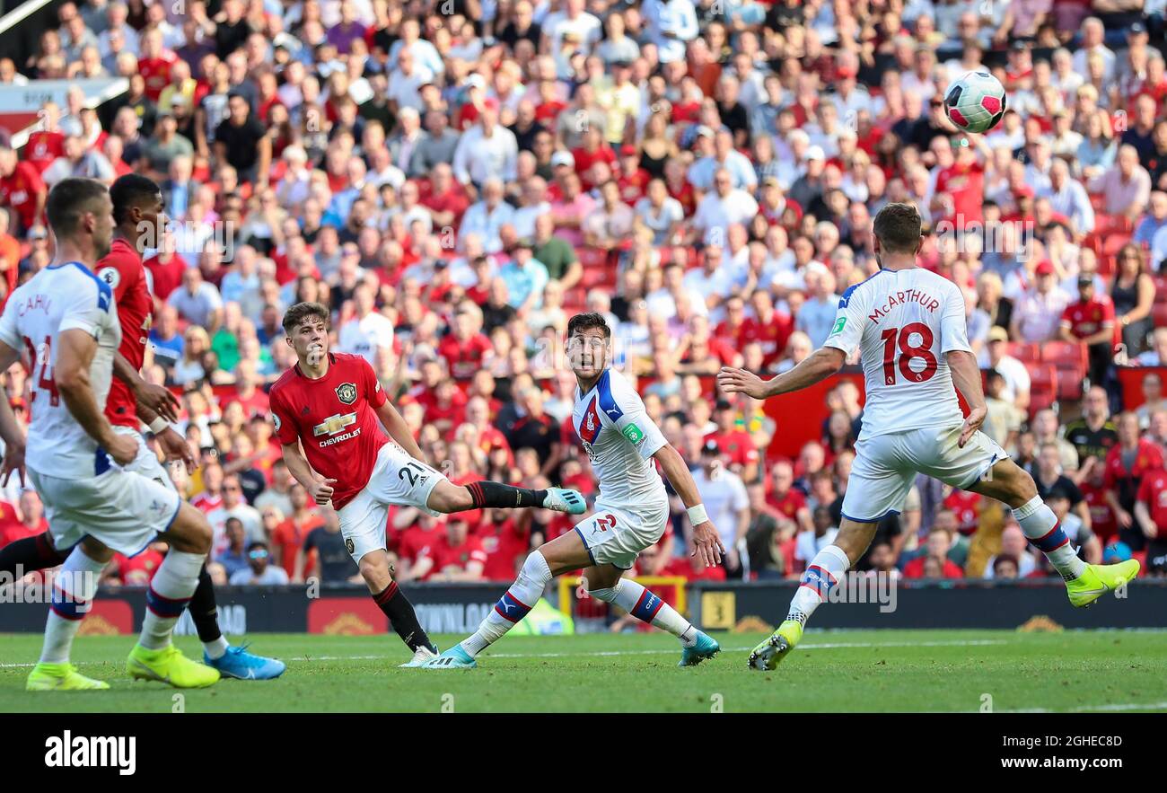 Daniel James of Manchester United scores his teams first goal of the ...