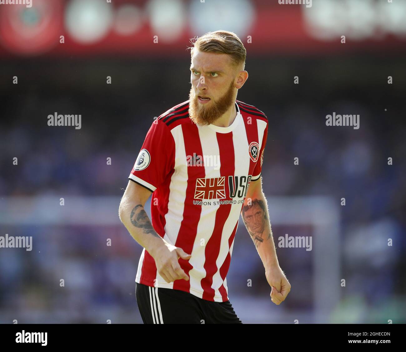 Oli McBurnie of Sheffield Utd during the Premier League match at ...