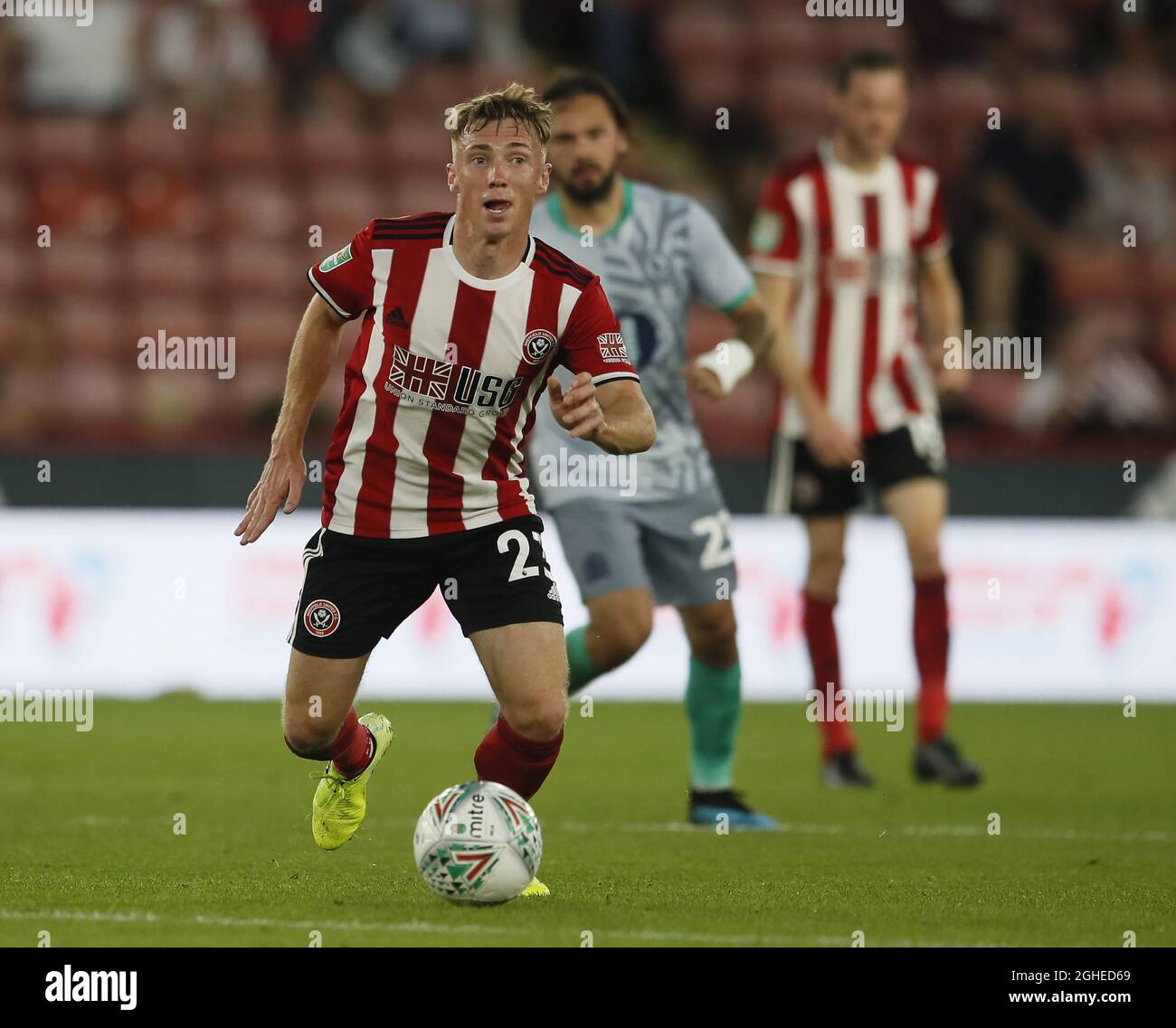 Ben Osborn of Sheffield Utd during the Carabao Cup match at Bramall ...