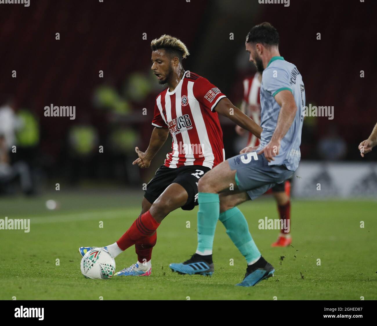 Lys Mousset of Sheffield Utd during the Carabao Cup match at Bramall ...