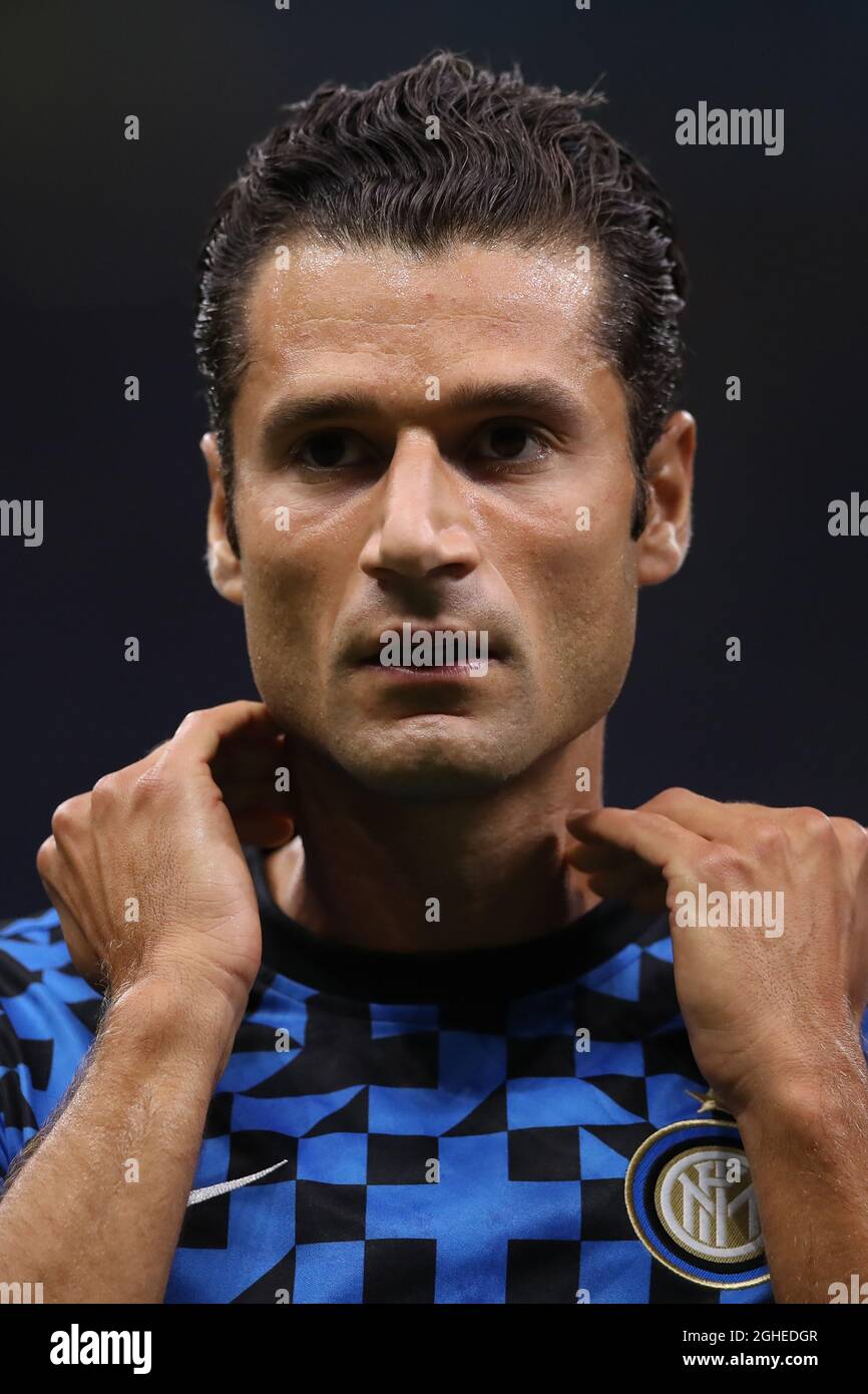 Antonio Candreva of Inter during the Serie A match at Giuseppe Meazza ...