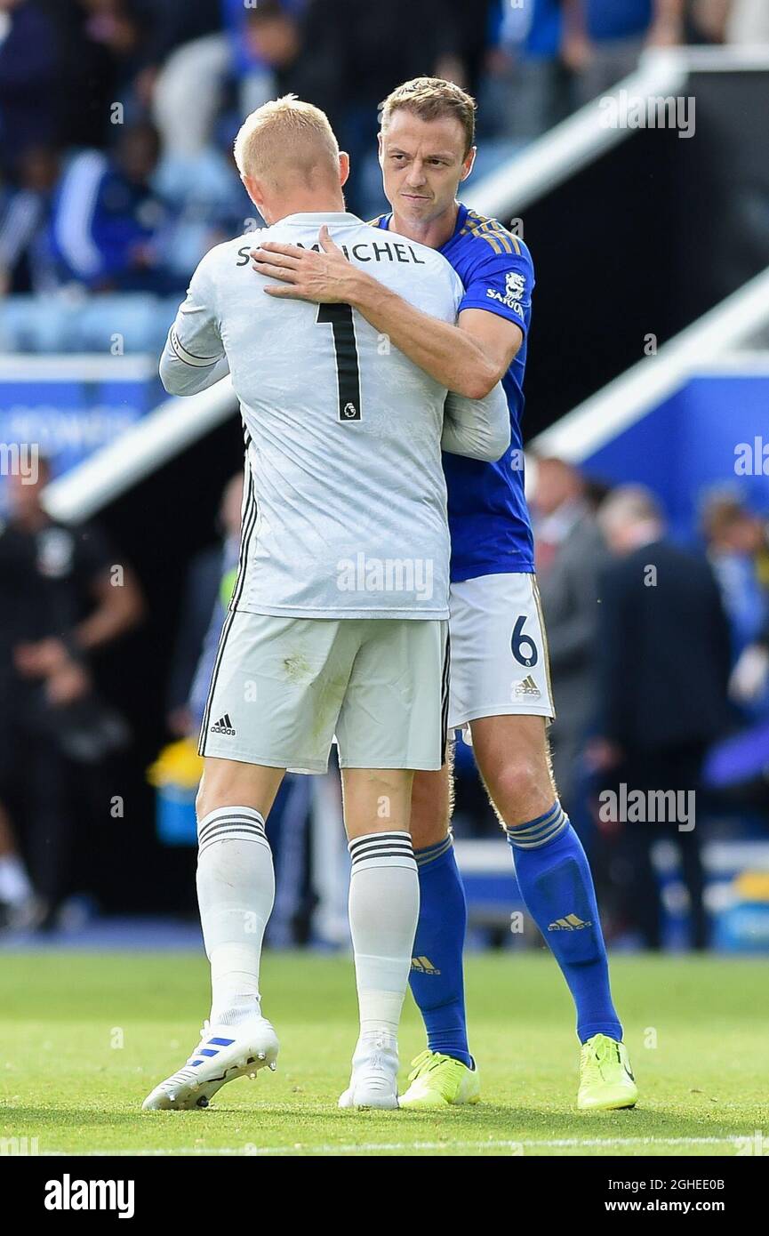 Jonny evans and kasper schmeichel hi-res stock photography and images ...