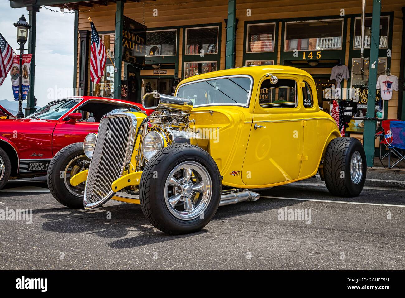 Virginia City, NV - July 30, 2021: 1933 Ford Model B Deluxe 5 window ...
