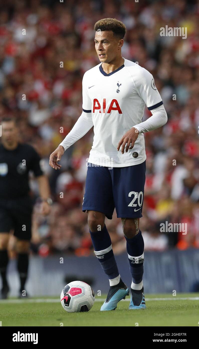 Dele Alli of Tottenham during the Premier League match at the Emirates ...