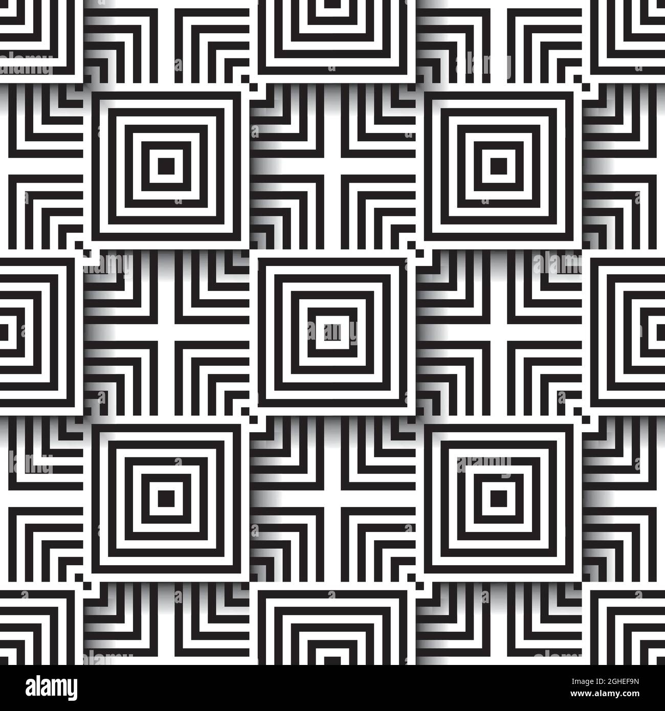 Simple Geometric Designs Squares