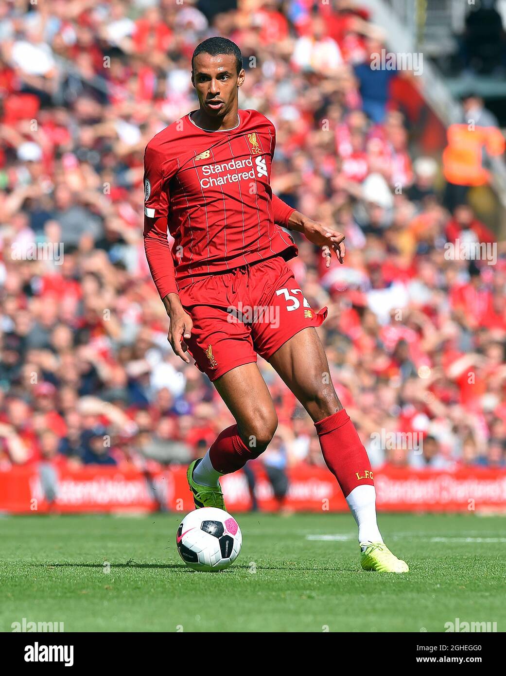 Joel Matip of Liverpool during the Premier League match at Anfield ...