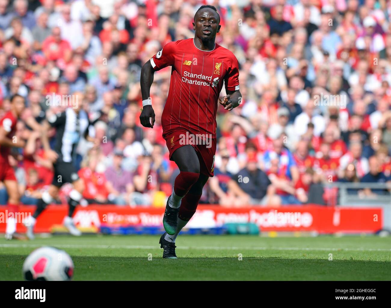 Sadio Mane of Liverpool during the Premier League match at Anfield ...