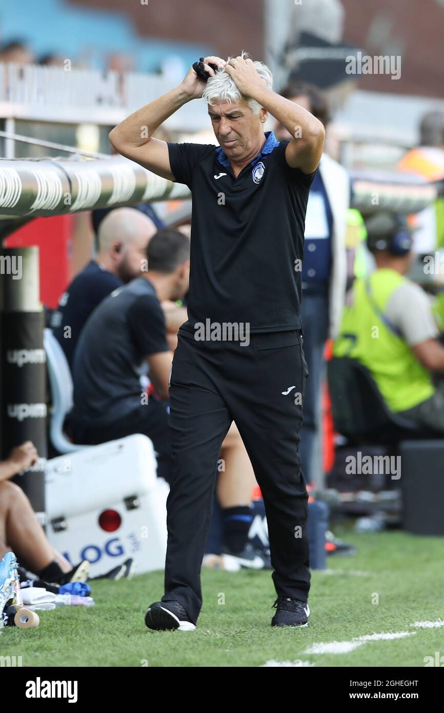 Gian Piero Gasperini Manager of Atalanta reacts during the Serie A ...