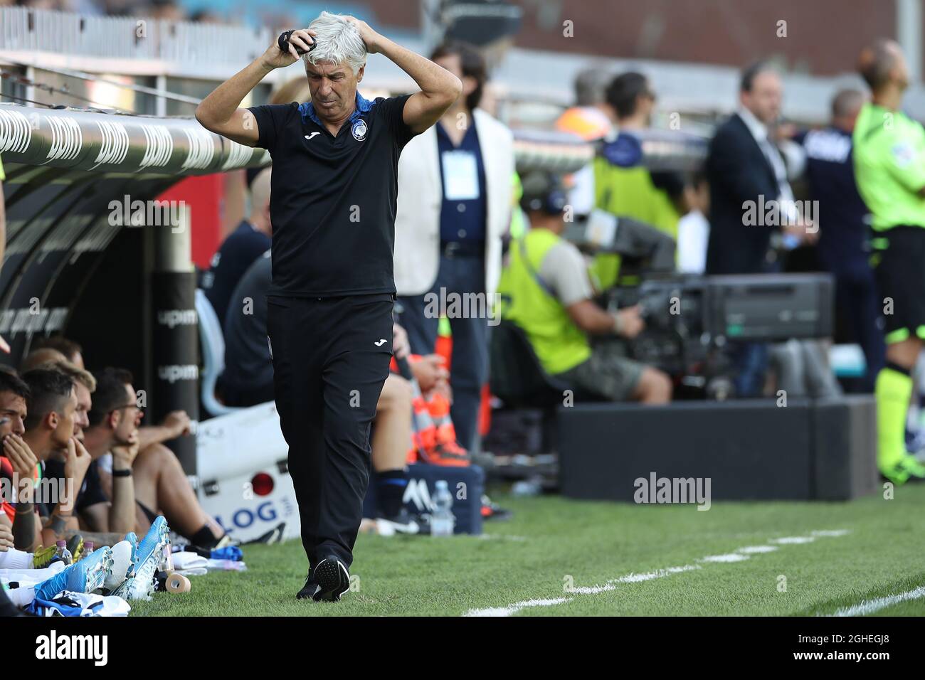 Gian Piero Gasperini Manager of Atalanta reacts during the Serie A ...