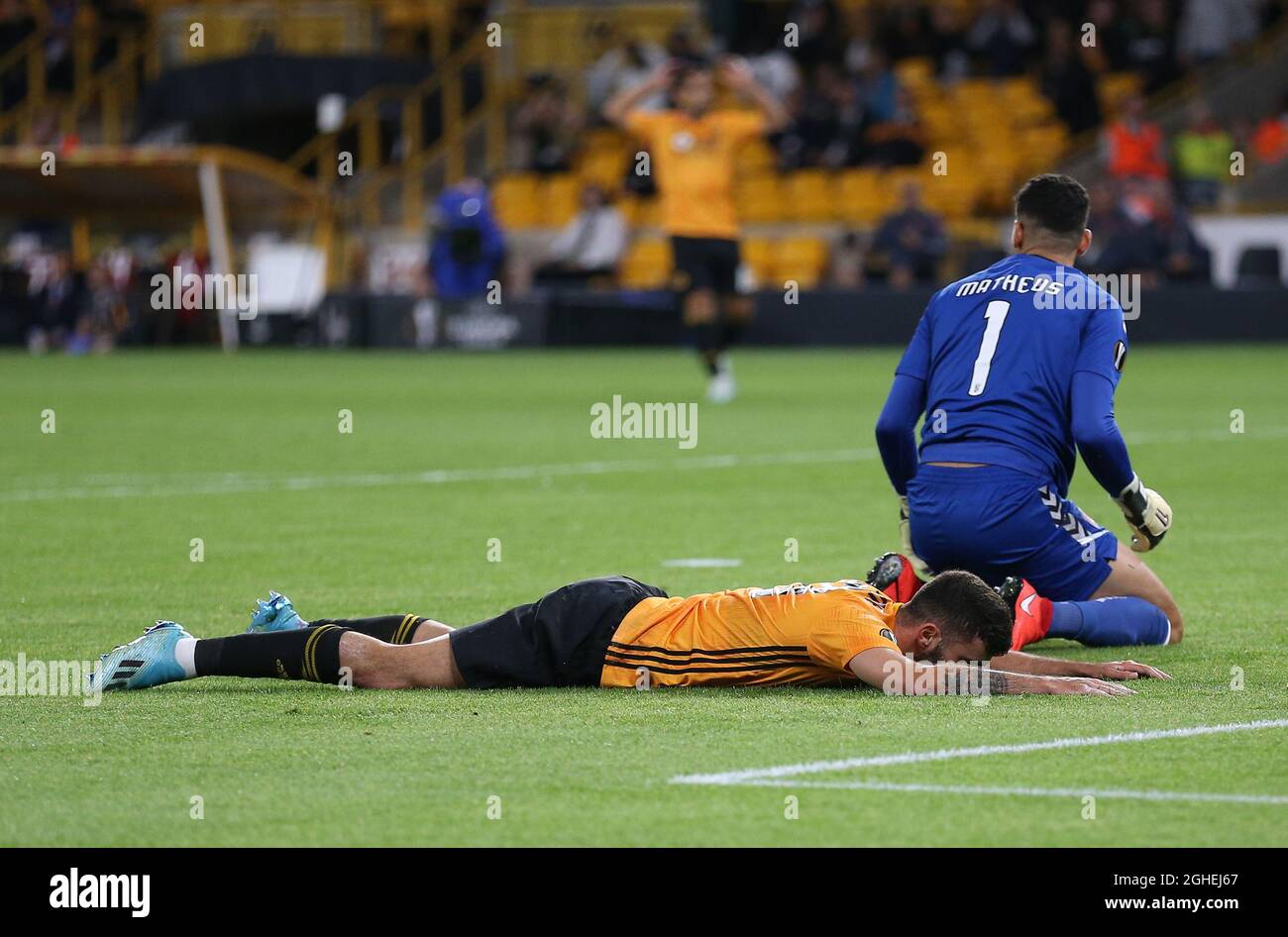 Patrick Cutrone of Wolverhampton Wanderers reacts to failing to score ...