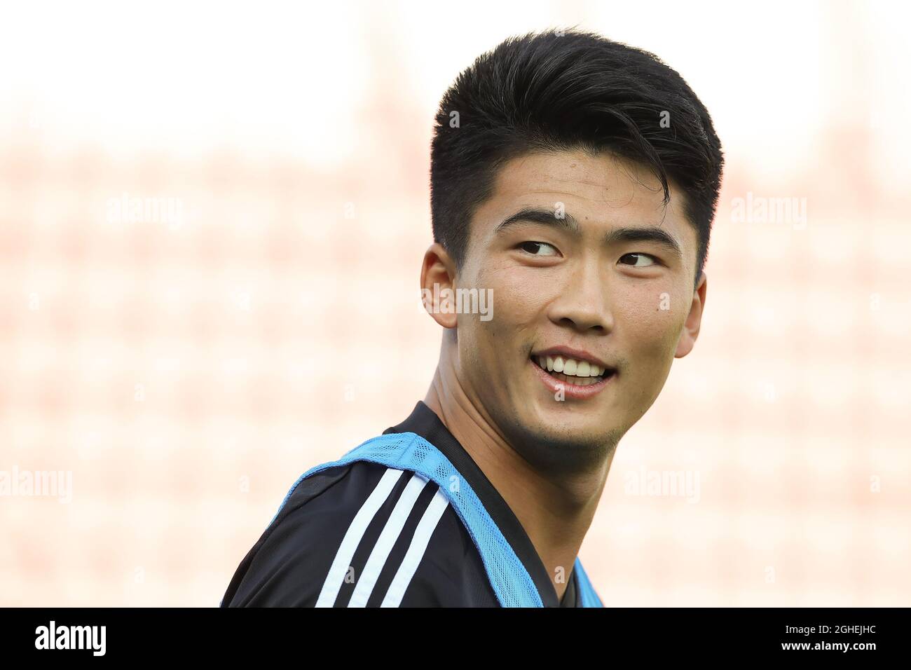 Han Kwang-song pictured during the pre match warm up of Serie C Group A ...