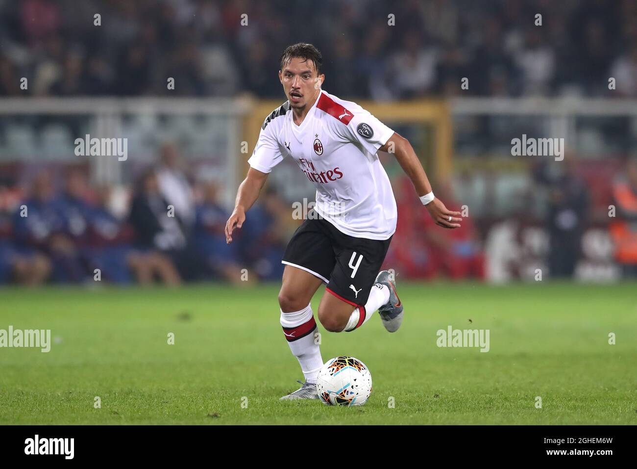 Ismael Bennacer of AC Milan during the Serie A match at Stadio Grande ...