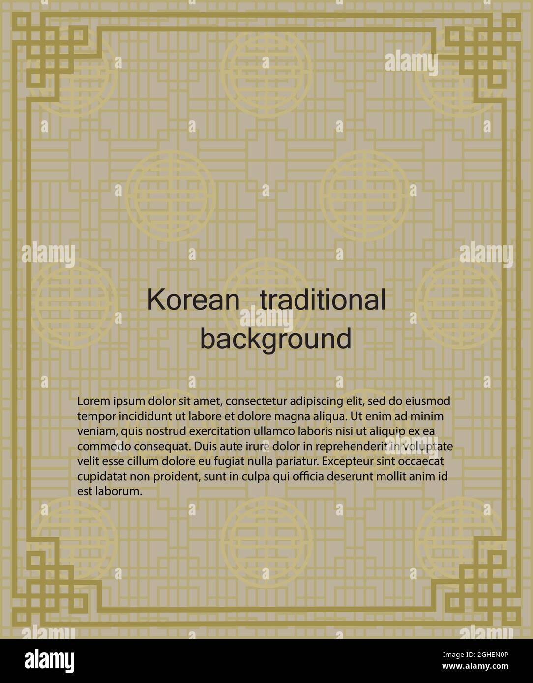Korean traditional pattern background banner. Vector Design Stock ...