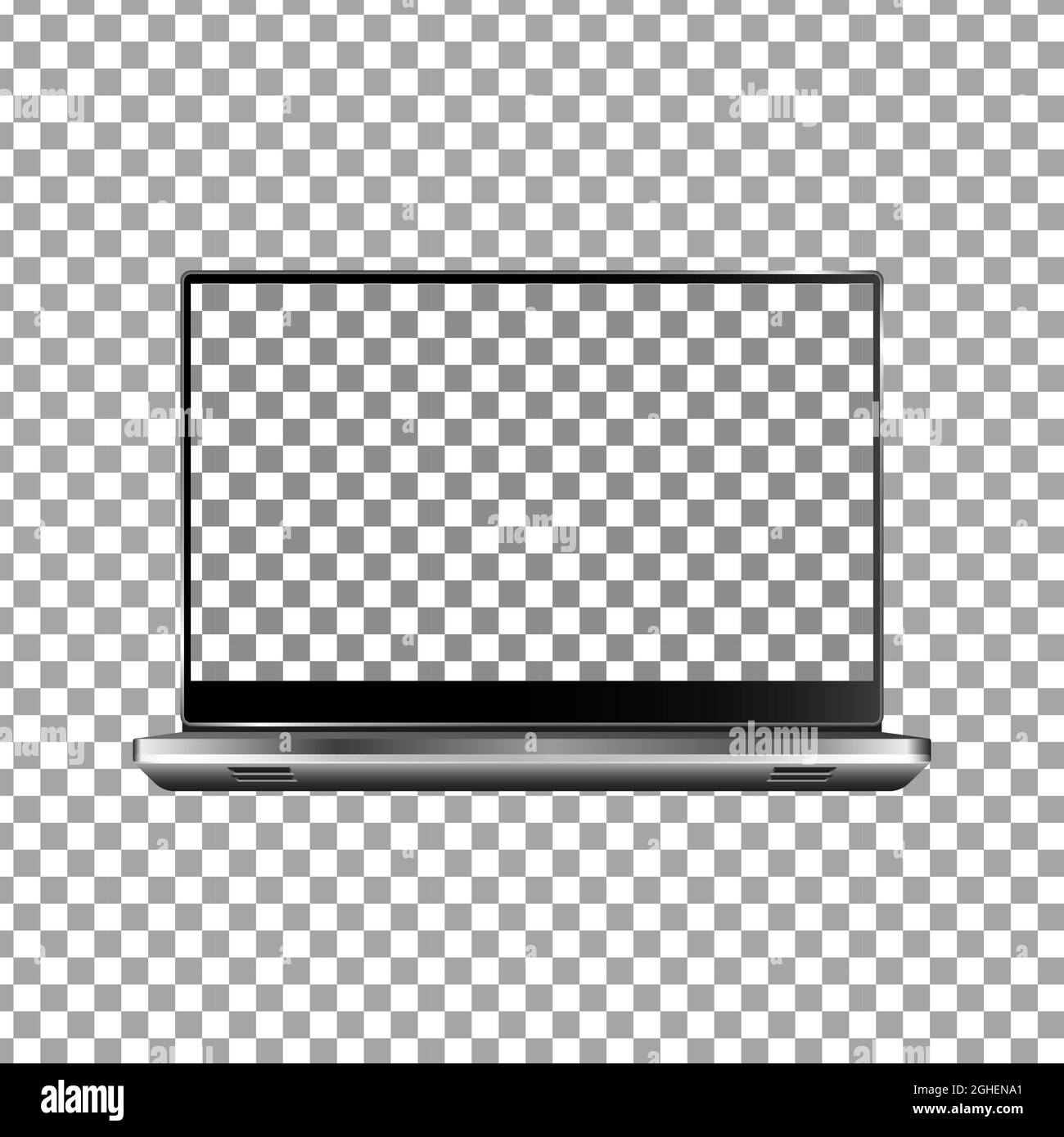 New laptop front and black vector drawing eps10 format isolated on ...