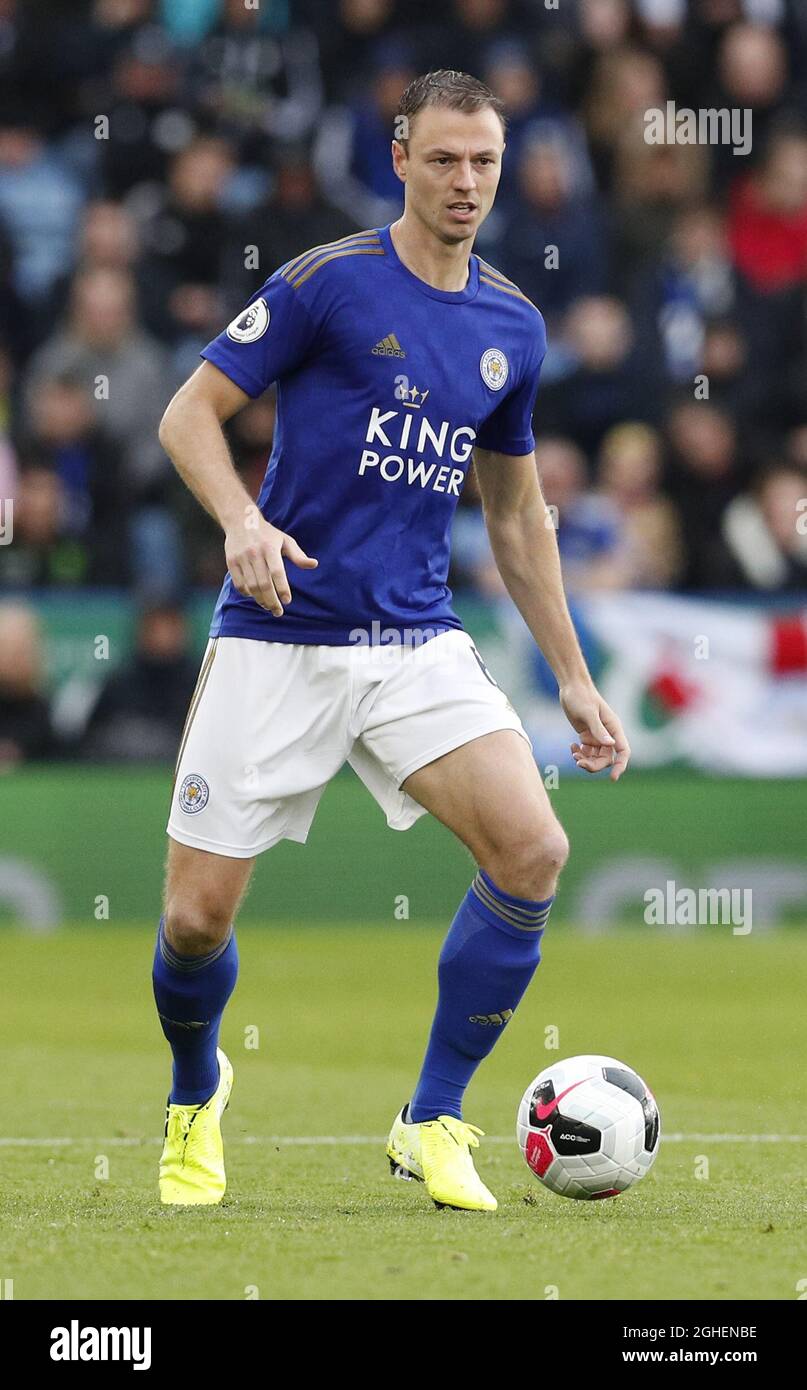 Jonny Evans of Leicester City during the Premier League match at the ...