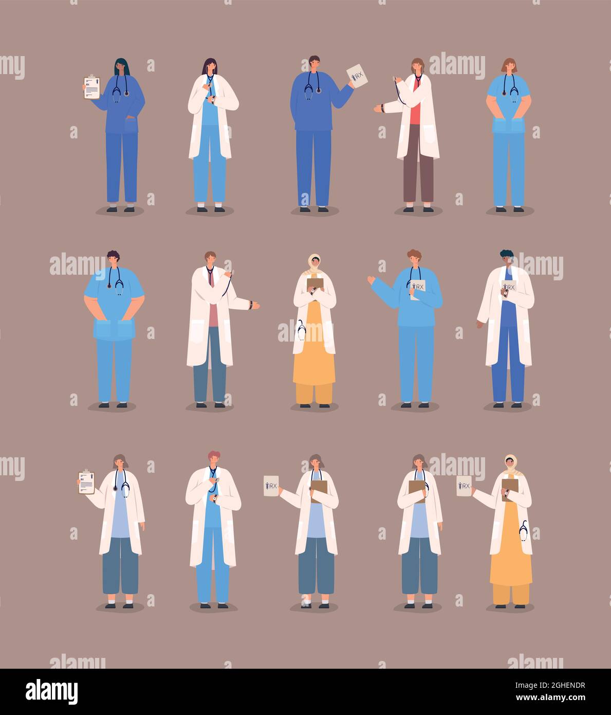 fifteen nice doctors Stock Vector Image & Art - Alamy