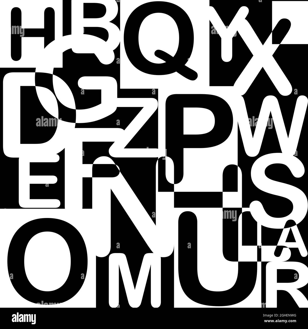 Letters background black and white for t-shirts. vektor eps 10 Stock ...