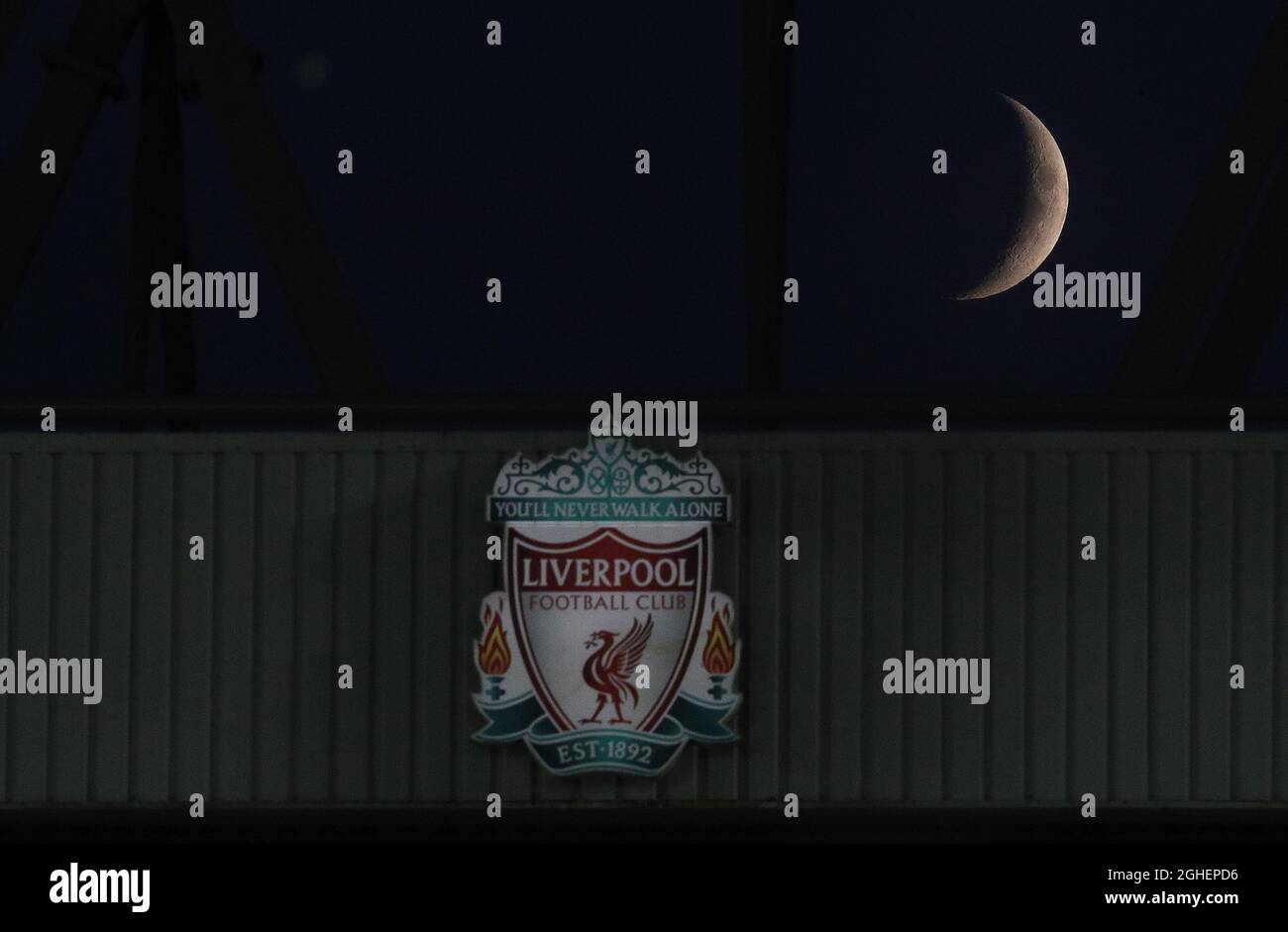 Anfield the moon over anfield hi-res stock photography and images - Alamy