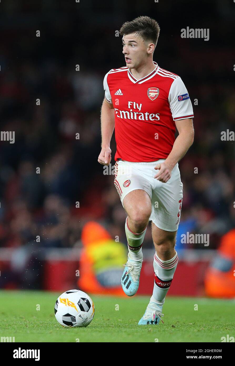 Kieran Tierney of Arsenal during the UEFA Europa League match at the ...