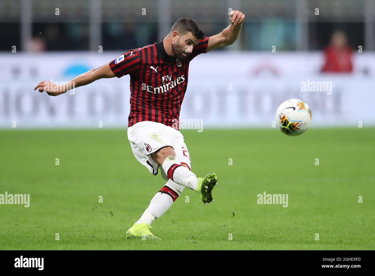 Mateo Musacchio of AC Milan during the Serie A match at Giuseppe Meazza ...