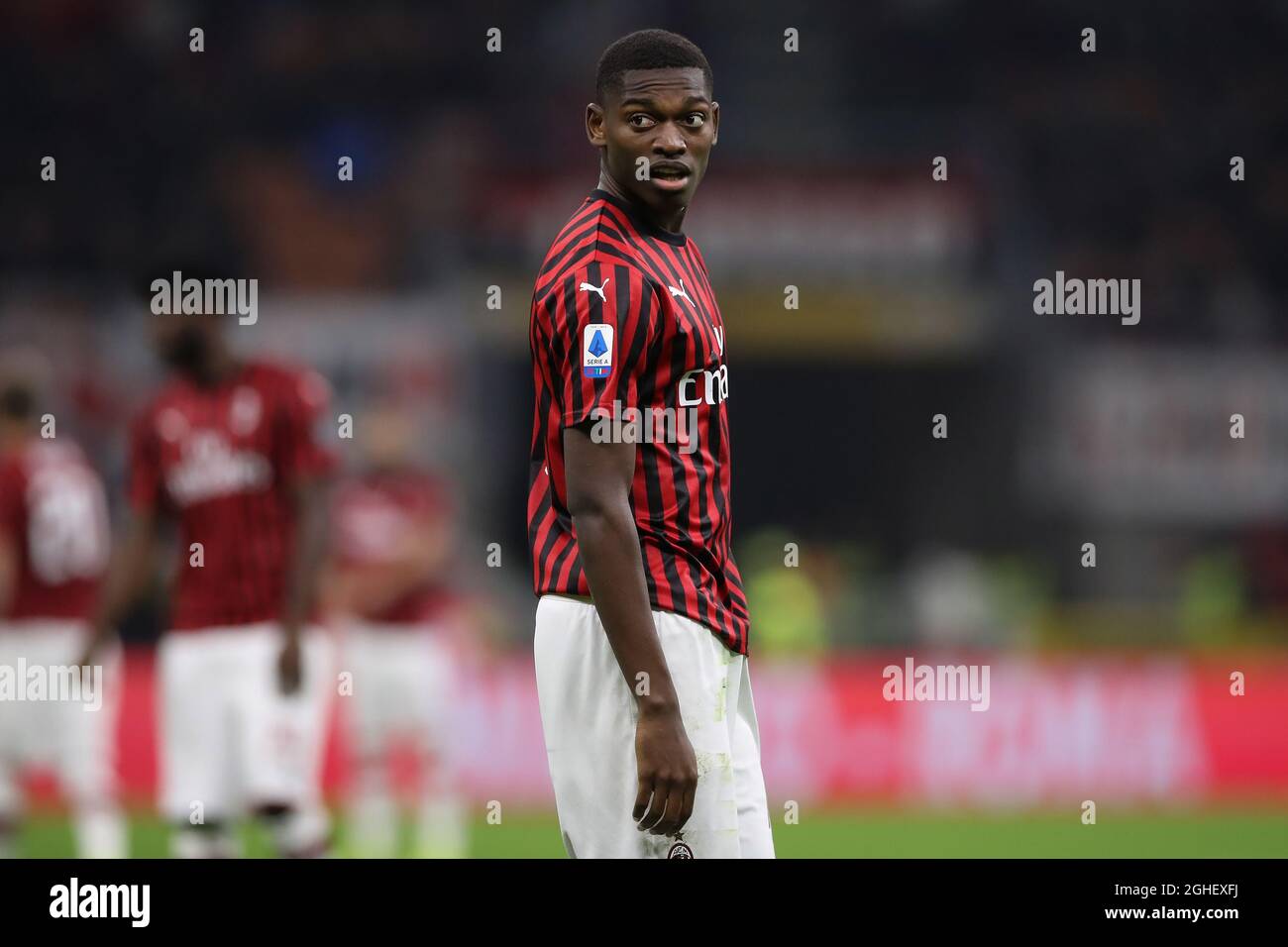Rafael Leao of AC Milan during the Serie A match at Giuseppe Meazza ...