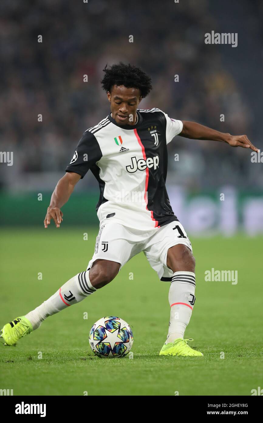 Juan Cuadrado of Juventus during the UEFA Champions League match at ...