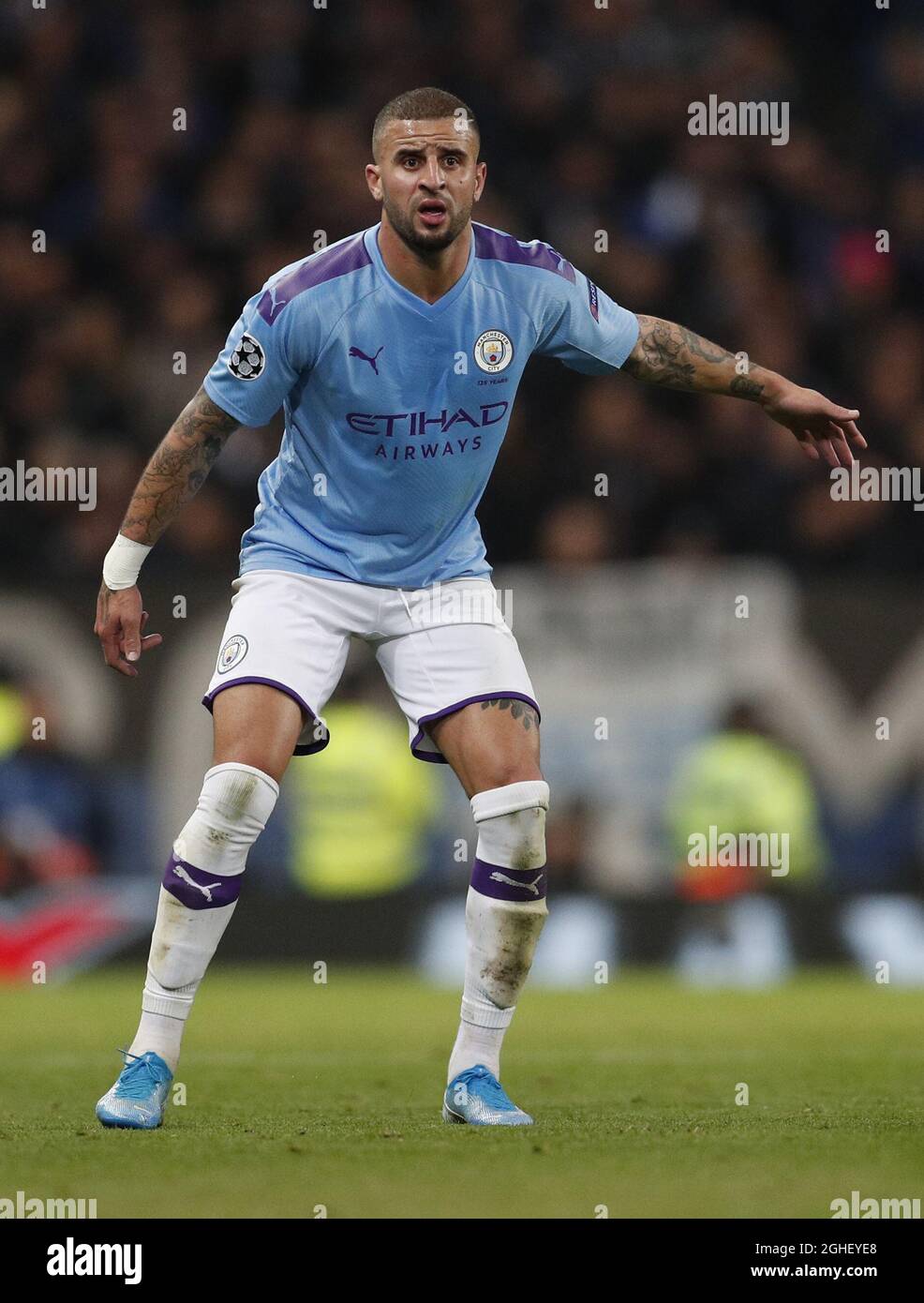 Kyle Walker of Manchester City during the UEFA Champions League match ...