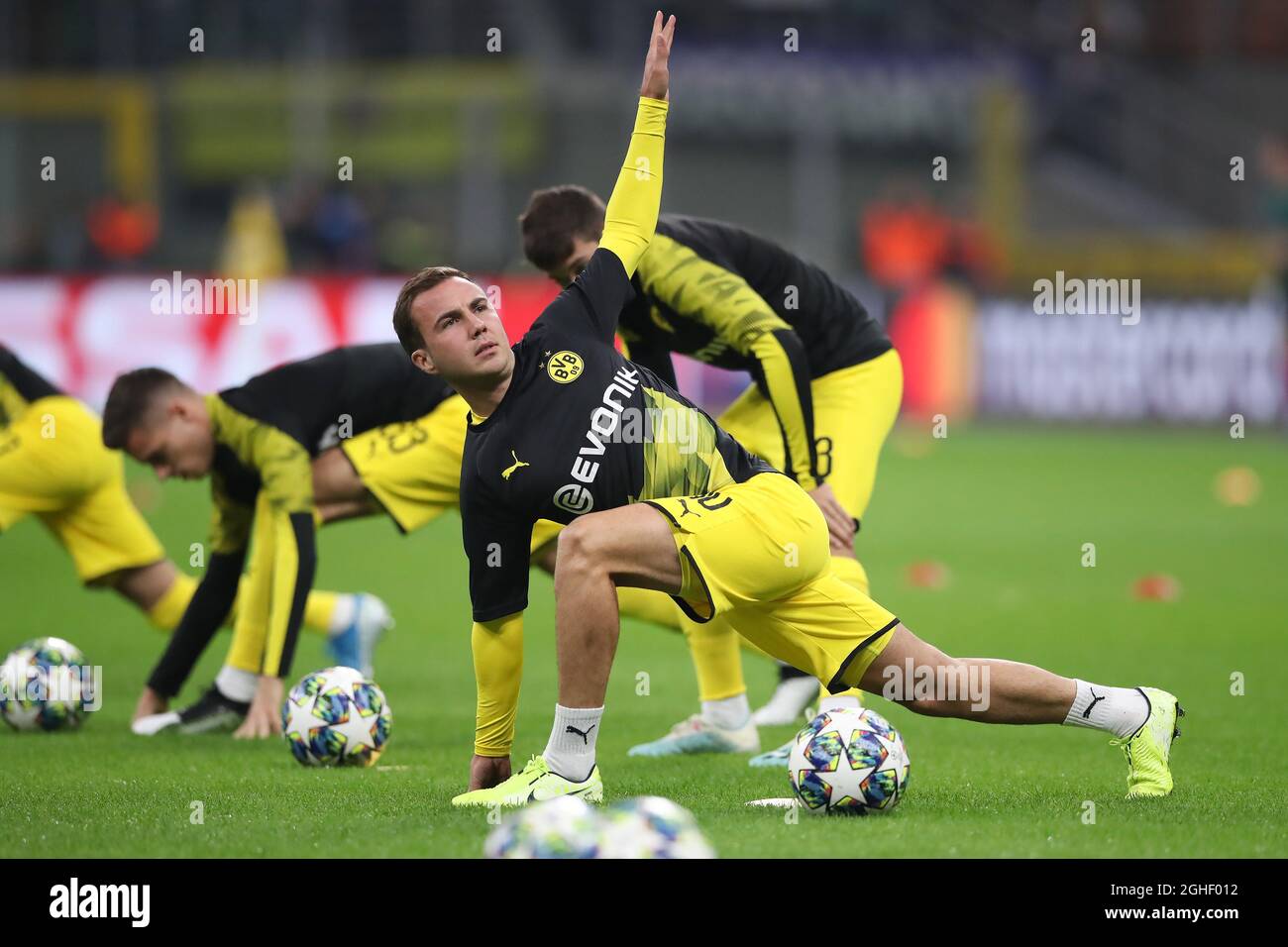 Mario Gotze of Borussia Dortmund during the UEFA Champions League match ...