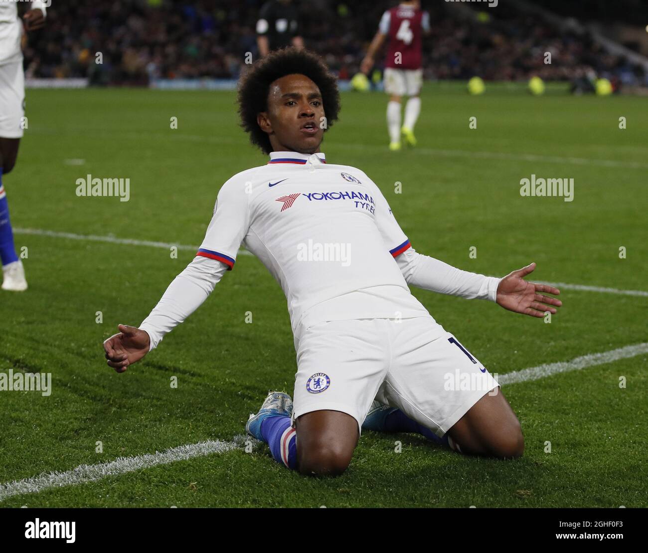 Willian Of Chelsea Celebrates Scoring The Fourth Goal During The willian-of-chelsea-celebrates-scoring-the-fourth-goal-during-the