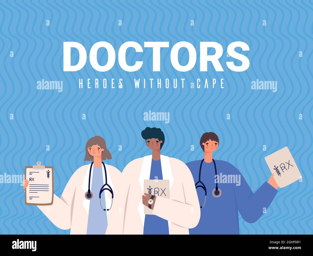 cute doctors poster Stock Vector Image & Art - Alamy