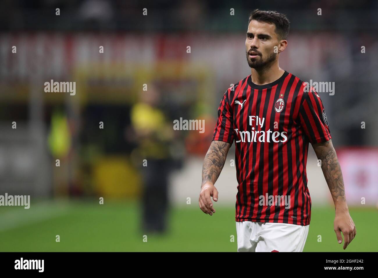 Suso of AC Milan during the Serie A match at Giuseppe Meazza, Milan ...
