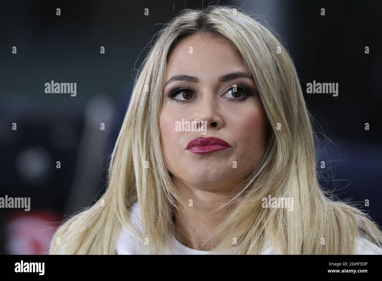 TV Presenter for DAZN Diletta Leotta pictured pitchside before the ...