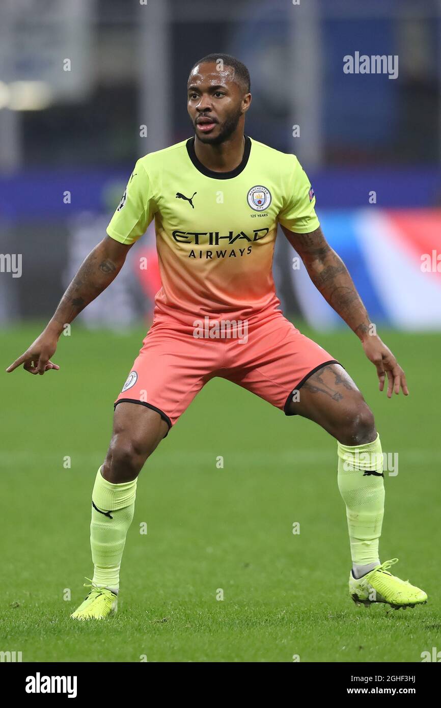 Raheem Sterling of Manchester City during the UEFA Champions League ...