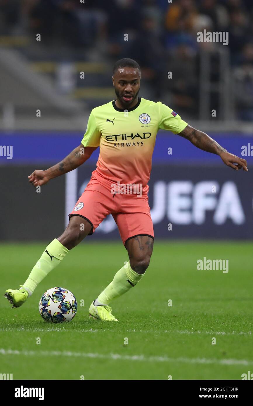 Raheem Sterling of Manchester City during the UEFA Champions League ...