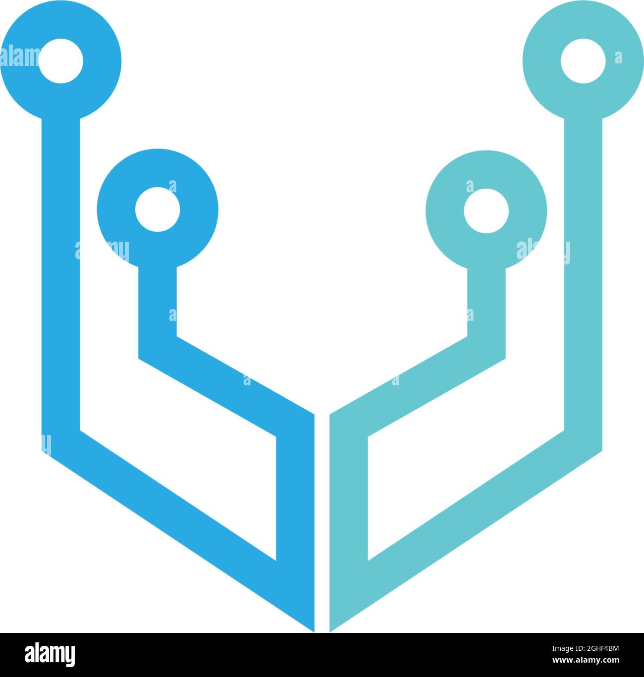 Circuit technology logo icon design vector template Stock Vector Image ...