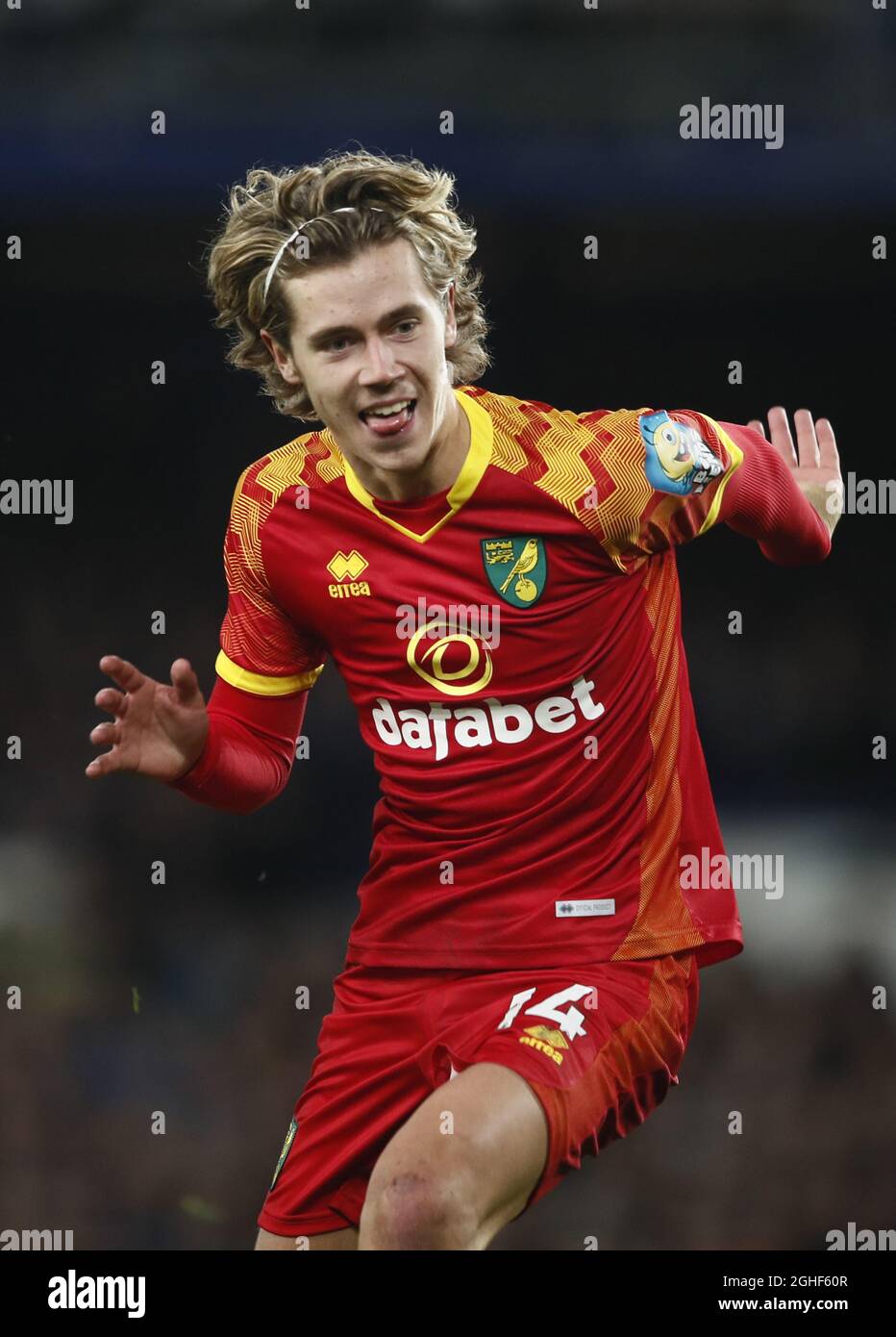 Todd Cantwell of Norwich City celebrates scoring the first goal during ...