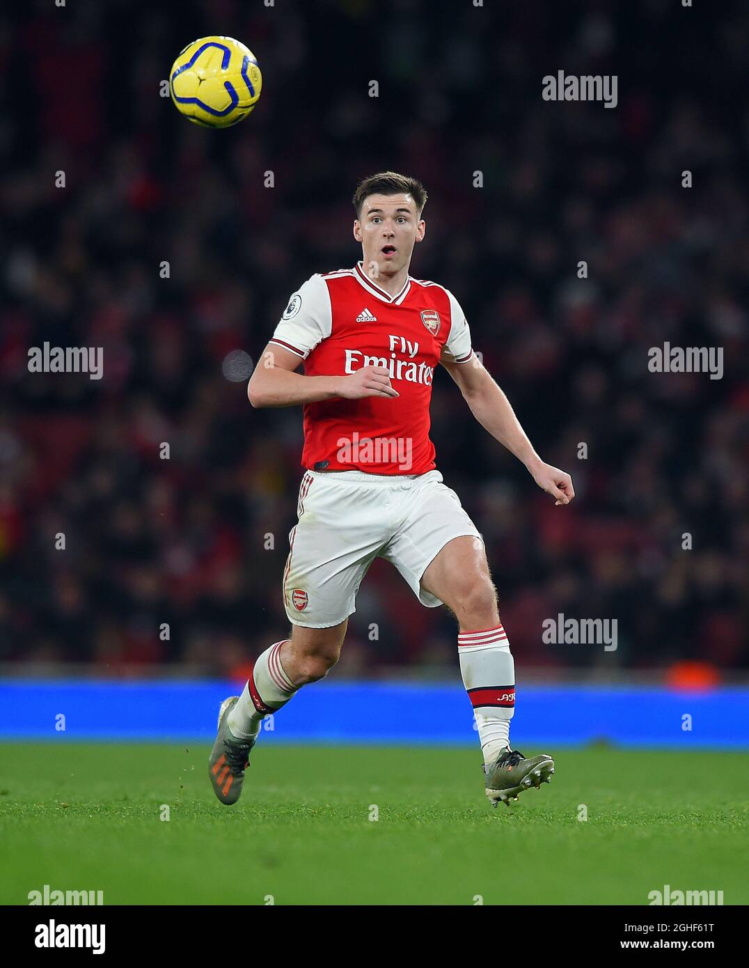 Kieran Tierney of Arsenal during the Premier League match at the ...
