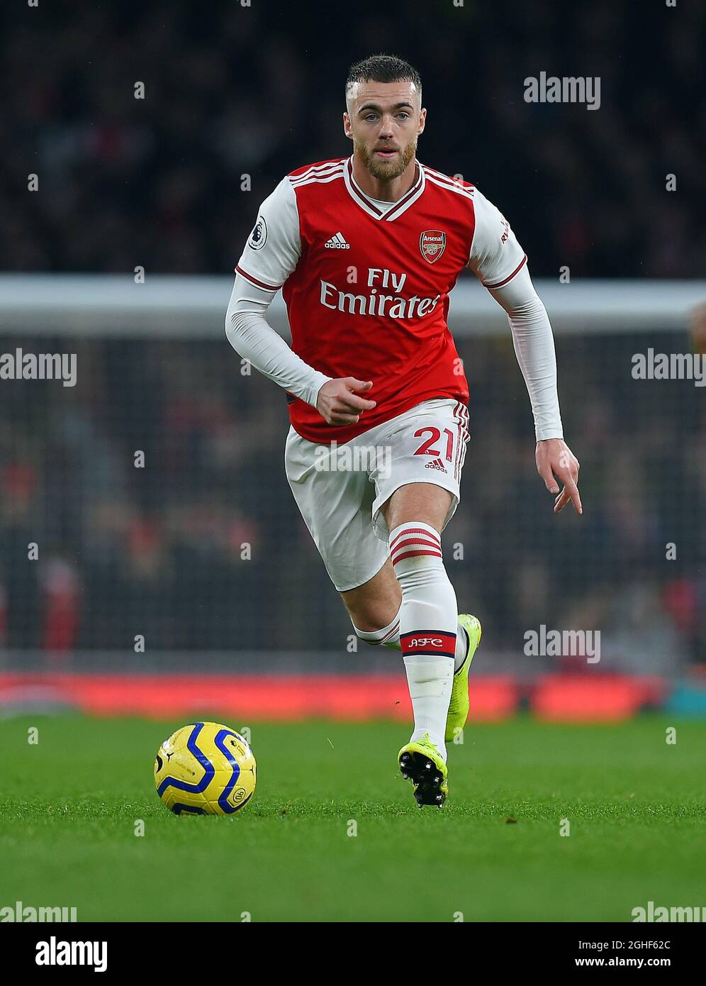 Calum Chambers of Arsenal during the Premier League match at the ...