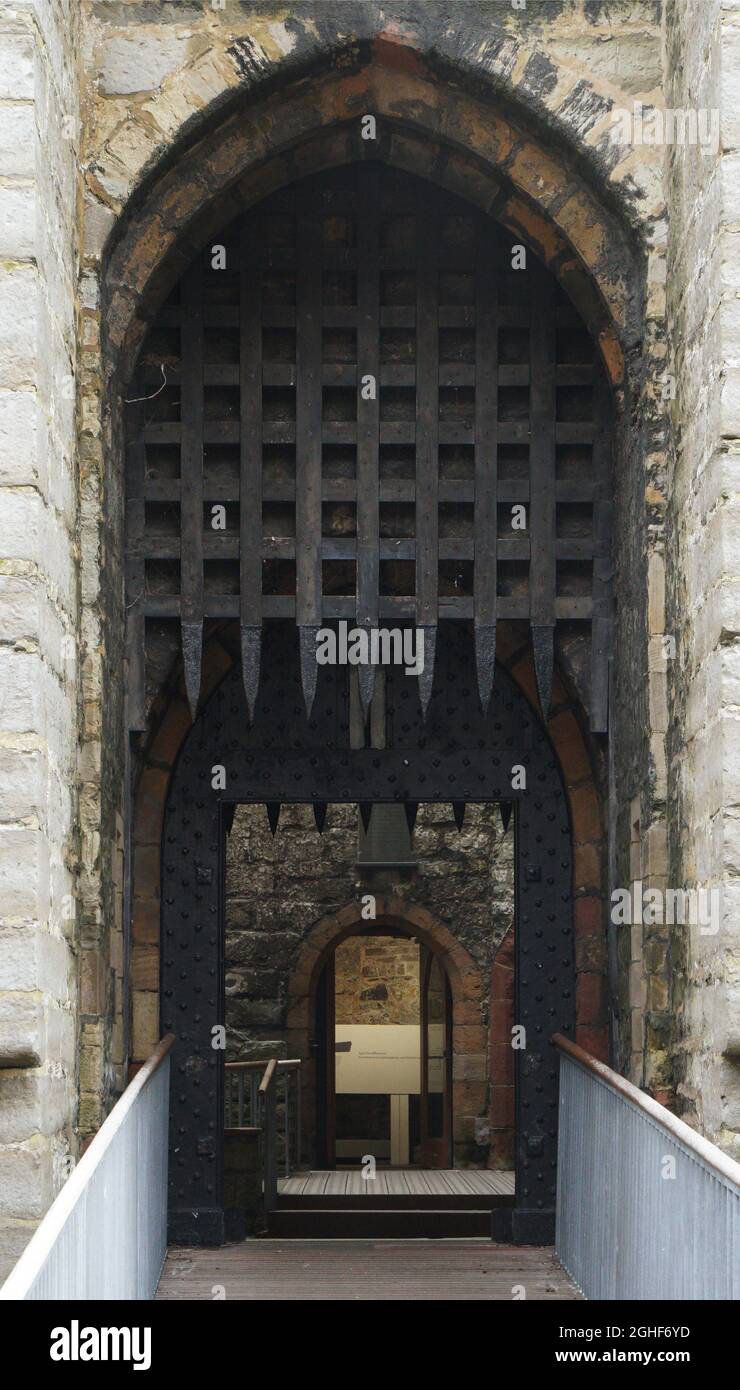 gates to the castle, Castletown, Isle of Man, UK Stock Photo - Alamy